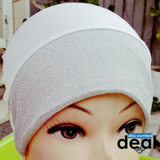 Fancy White Inner Hijab Cap 1 pcs | Daraz.pk