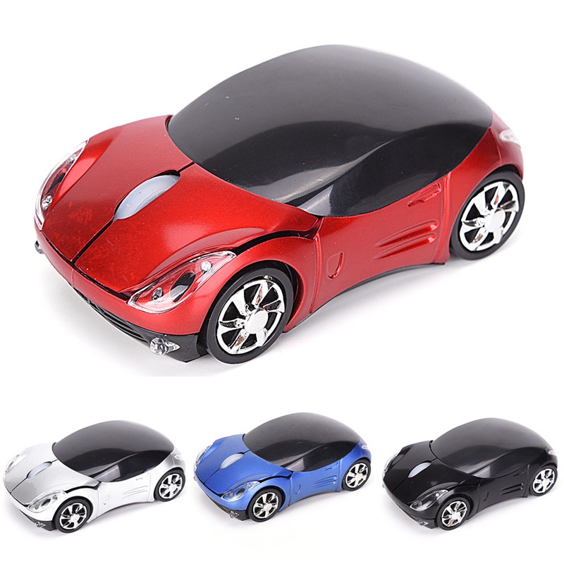Car Model Wireless Optical Mouse Ferrari Shaped Mause Game 1600DPI for ...