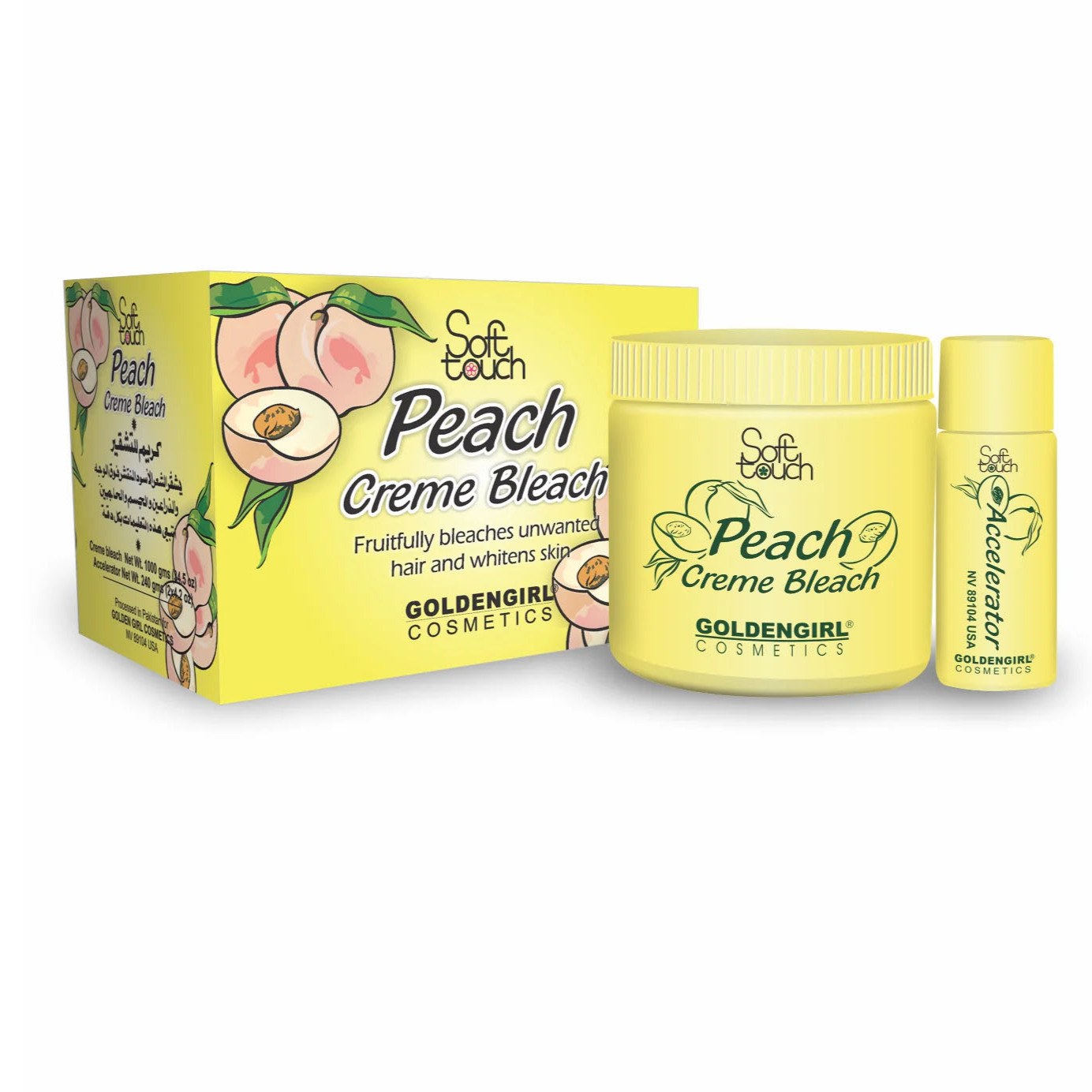 Soft Touch Peach Creme Bleach Jumbo 500gm | Daraz.pk