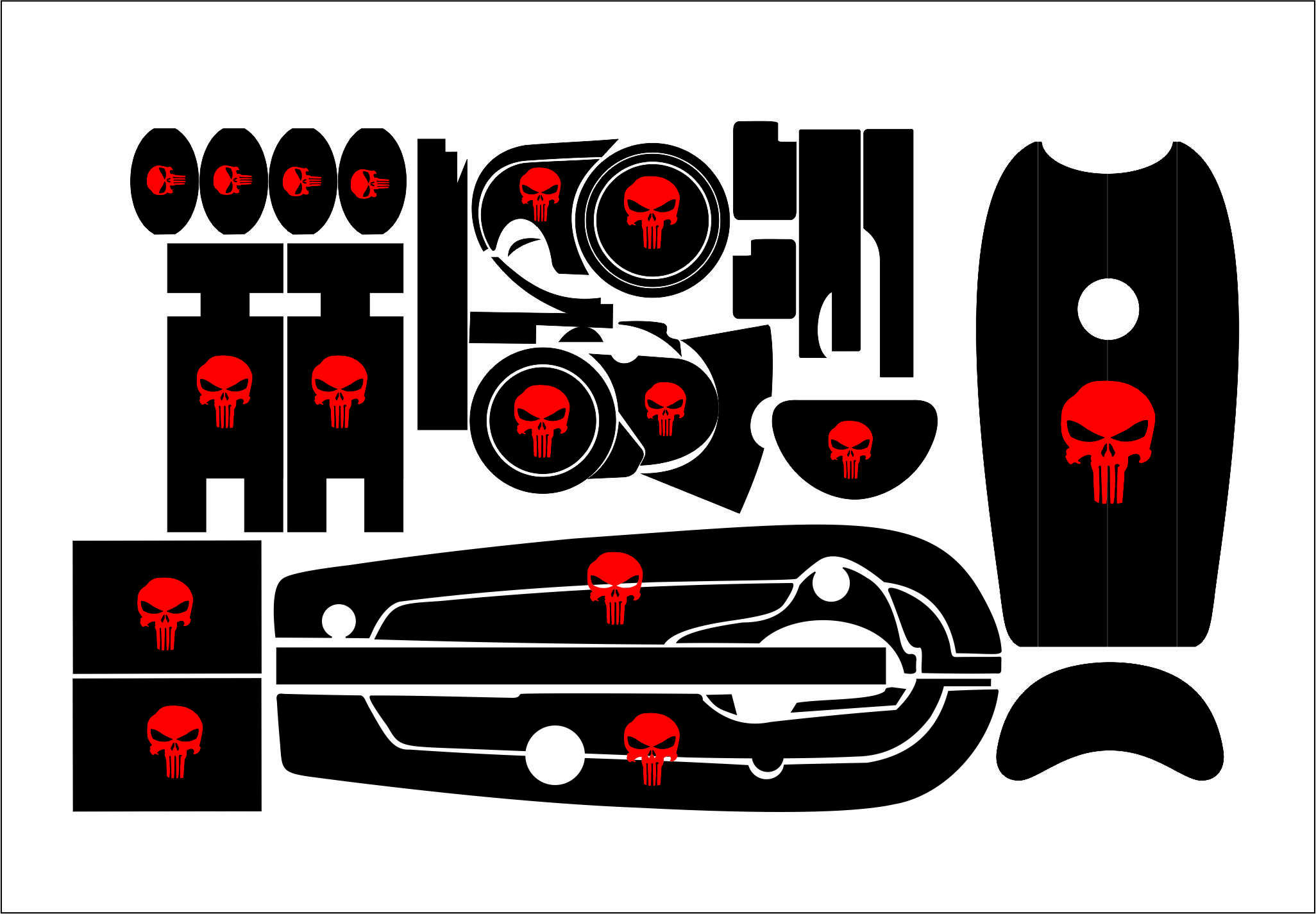 A collection of PVC stickers for 70 cc bikes | Daraz.pk