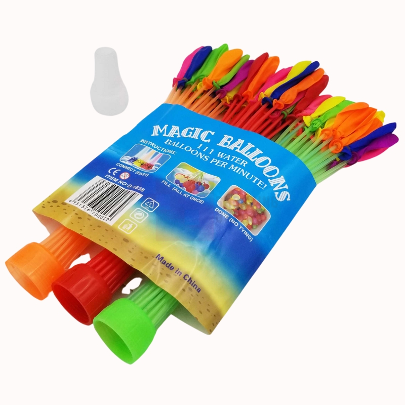 WATER BALLOON PACK OF 111 BALLOONS - INSTANT WATER BALLOONS - MULTI ( 3 ...