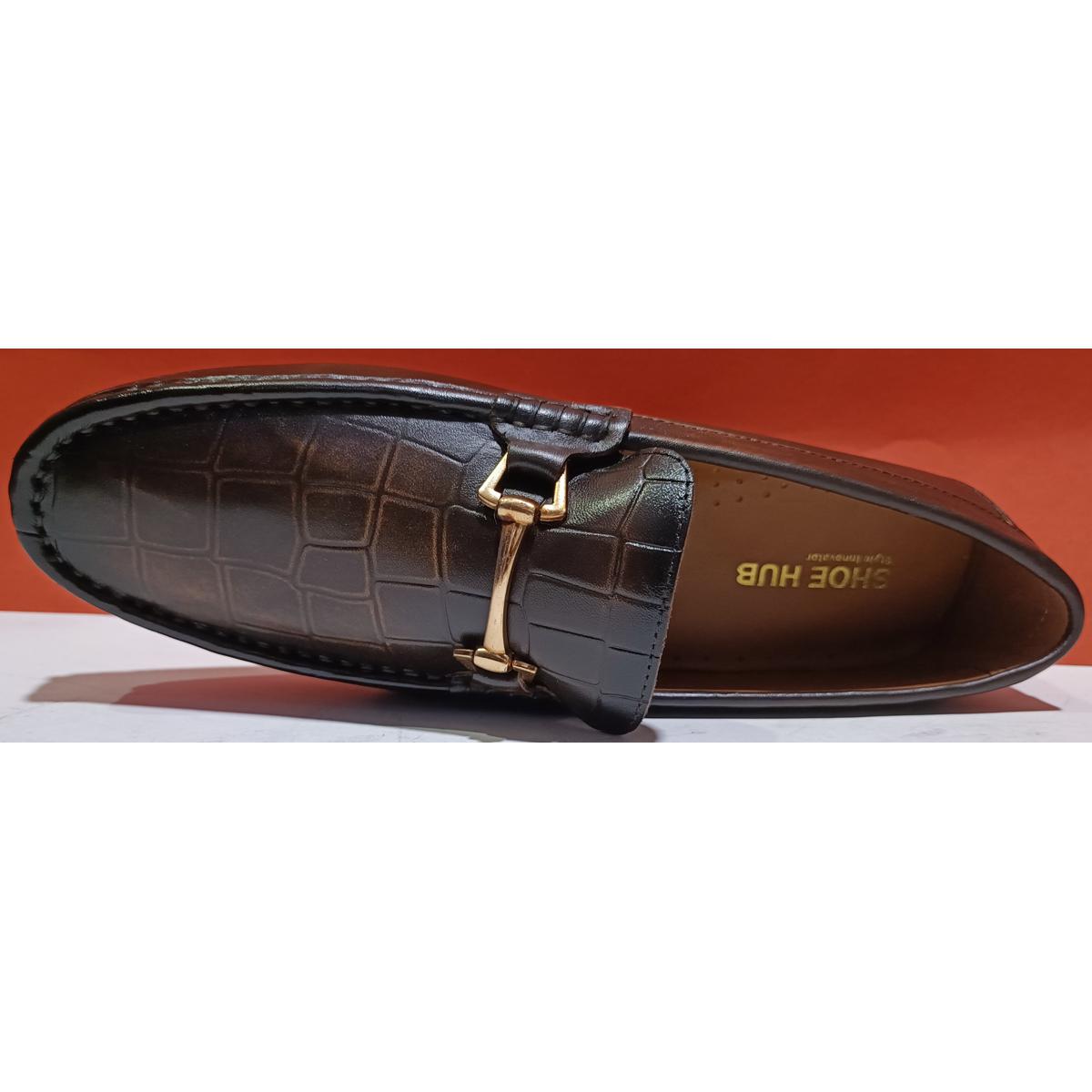 Shoe Hub cow leather Loafer shoes in BROWN for men - SBR-4 | Daraz.pk