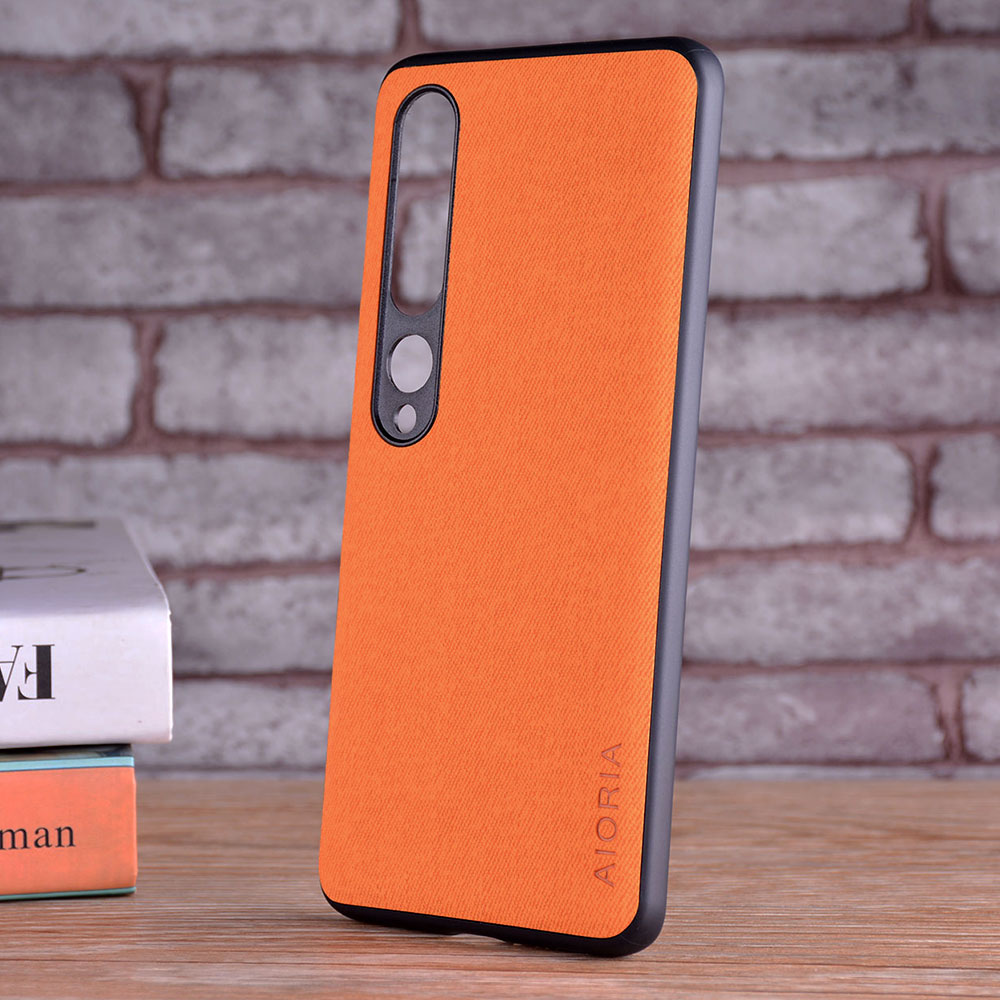 Case for Xiaomi mi 10 10 Pro coque Luxury textile Leather skin soft TPU ...