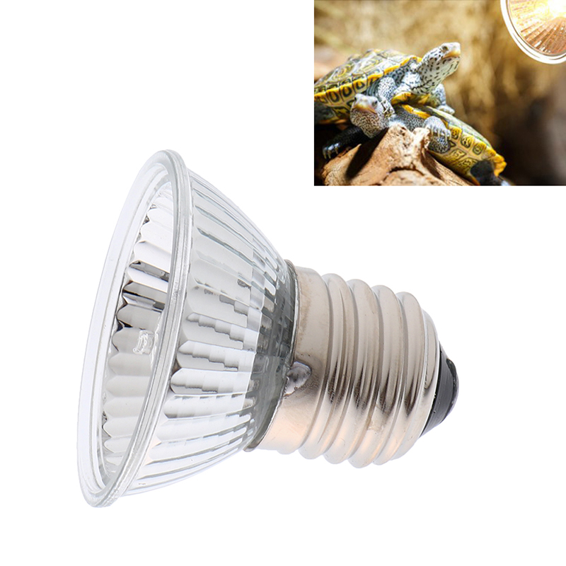 25/50/75W UVA+UVB 3.0 Reptile Lamp Bulb Turtle Basking UV Light Bulbs Heating Lamp Temperature ...