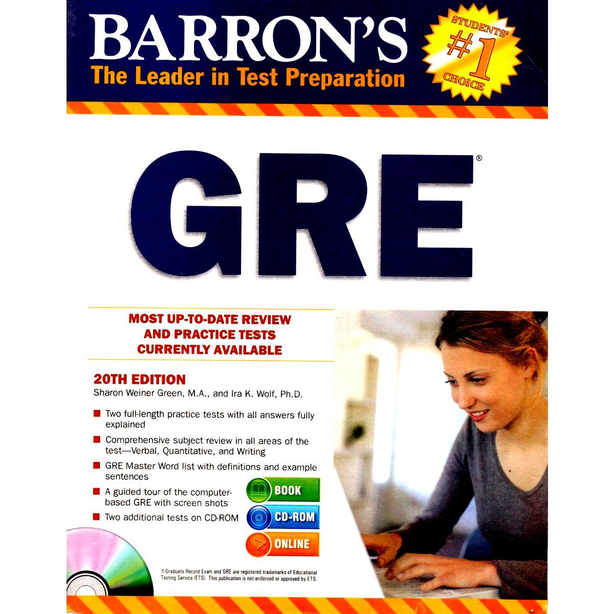 Barron's GRE test preparation book, 21st Edition - Saim Enterprises ...