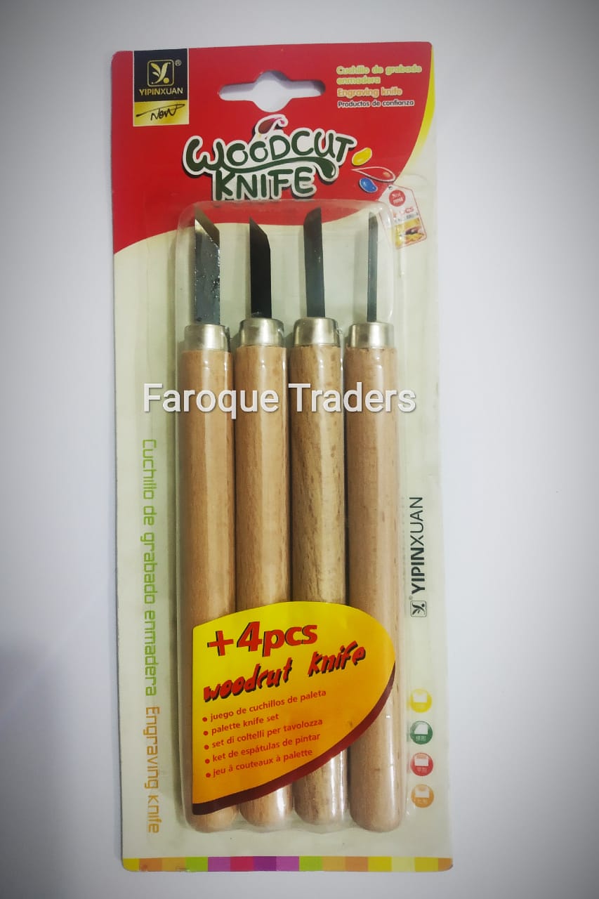 Woodcut Knife, Carving Tool, Sculpture Knife (Pack of 4) | Daraz.pk