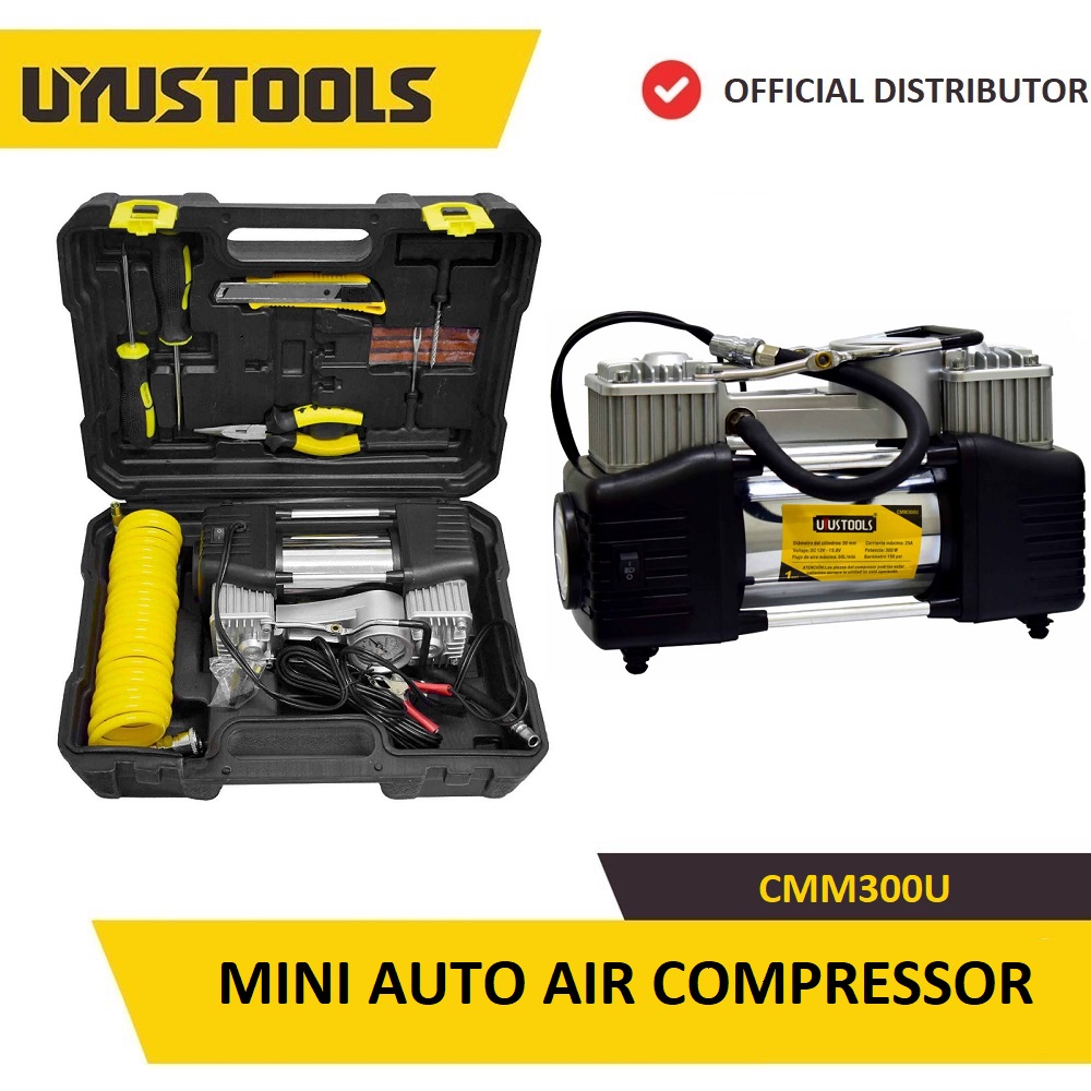UYUSTOOLS CMM300U MINI AUTO AIR COMPRESSOR | Daraz.pk
