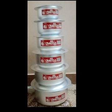 Silver Pot Set 6 Pieces (Pateli) (Handi) Cooking Kitchen Ware | Daraz.pk