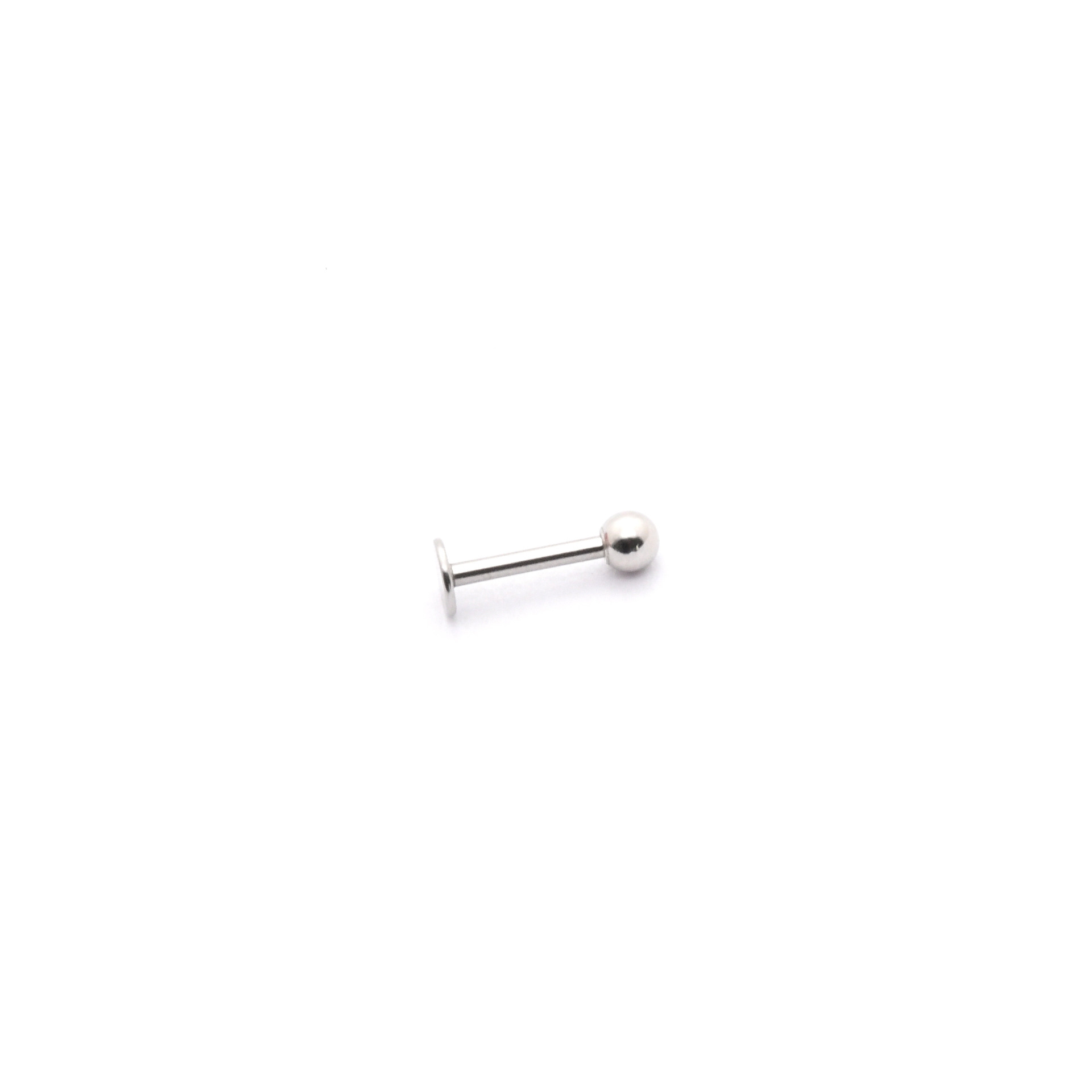 [ New ] Stainless Steel Spherical Straight Rod Nose Stud Tongue Pin Lip ...