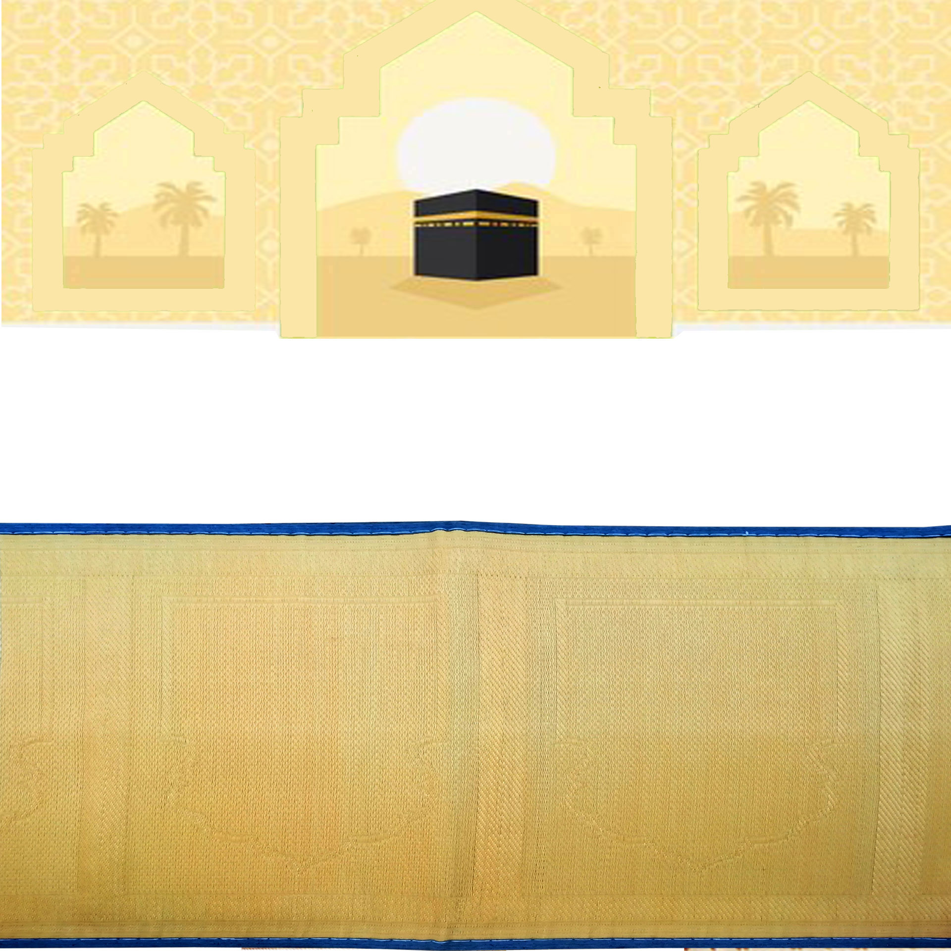 Prayer Mats | Soft Plastic Jainamaz Saf Chatai | Yellow Plastic Jai ...