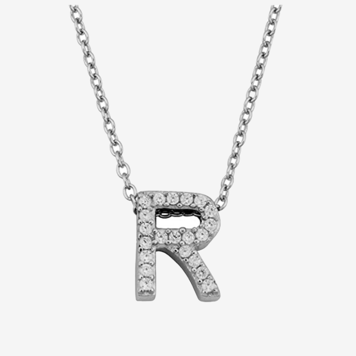 Silver Stainless Steel Alphabet Necklace/Locket/Pendants for Girls ...