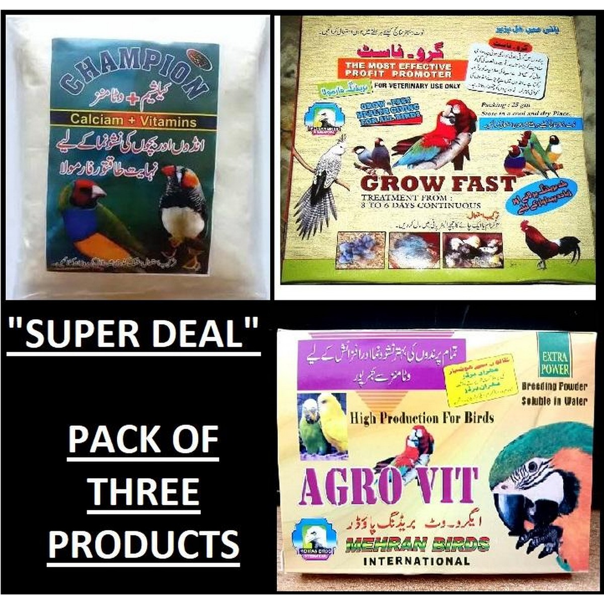 Calcium Powder and Breeding Powder for Birds (Pack of 3) | Daraz.pk