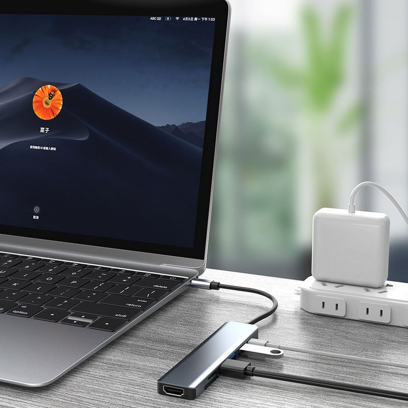 RMG 8 in 1 Multiport Type C to USB C 4K HDMI Adapter USB 3.0 | Daraz.pk