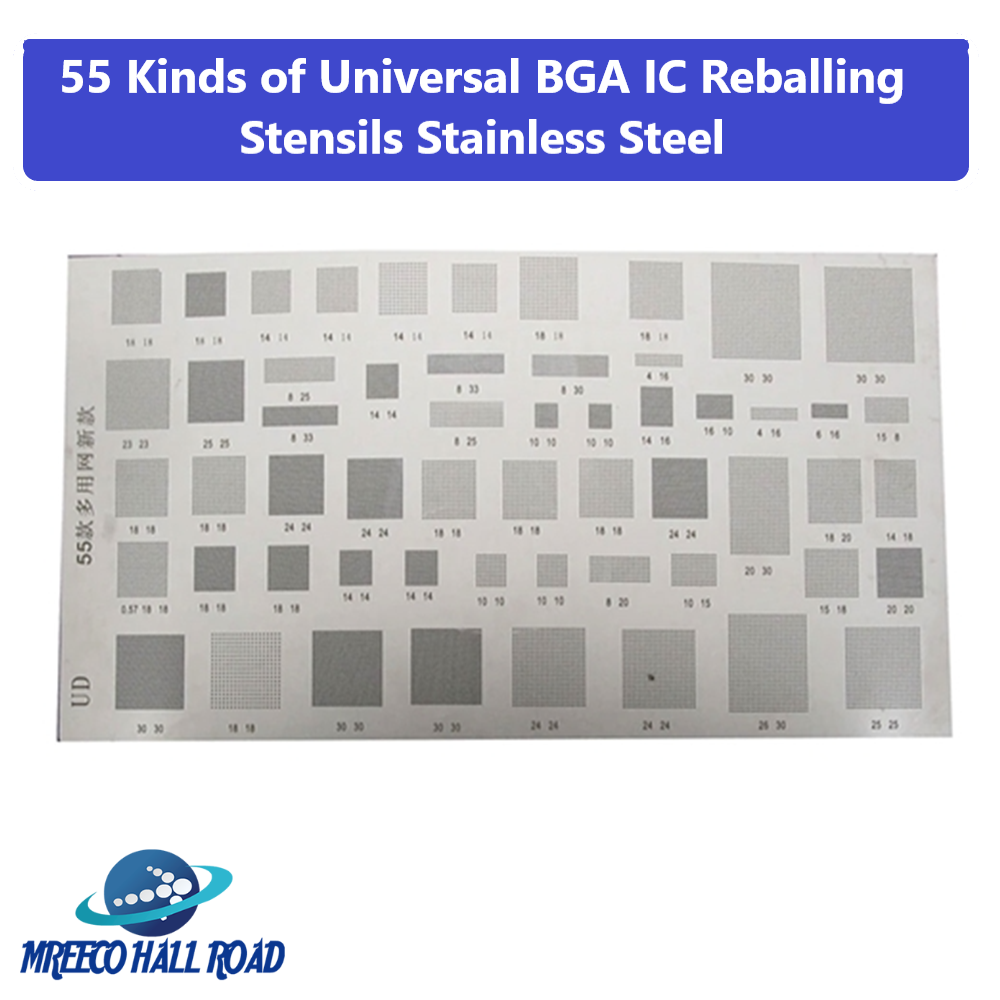 55 Kinds of Universal BGA Reballing Stencils IC Reballing Stencil ...