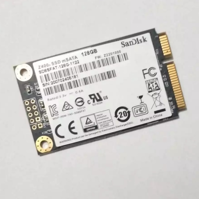 Sandisk Z400 mSATA 128GB 256GB 512GB SSD M1 Solid State Drive for ...