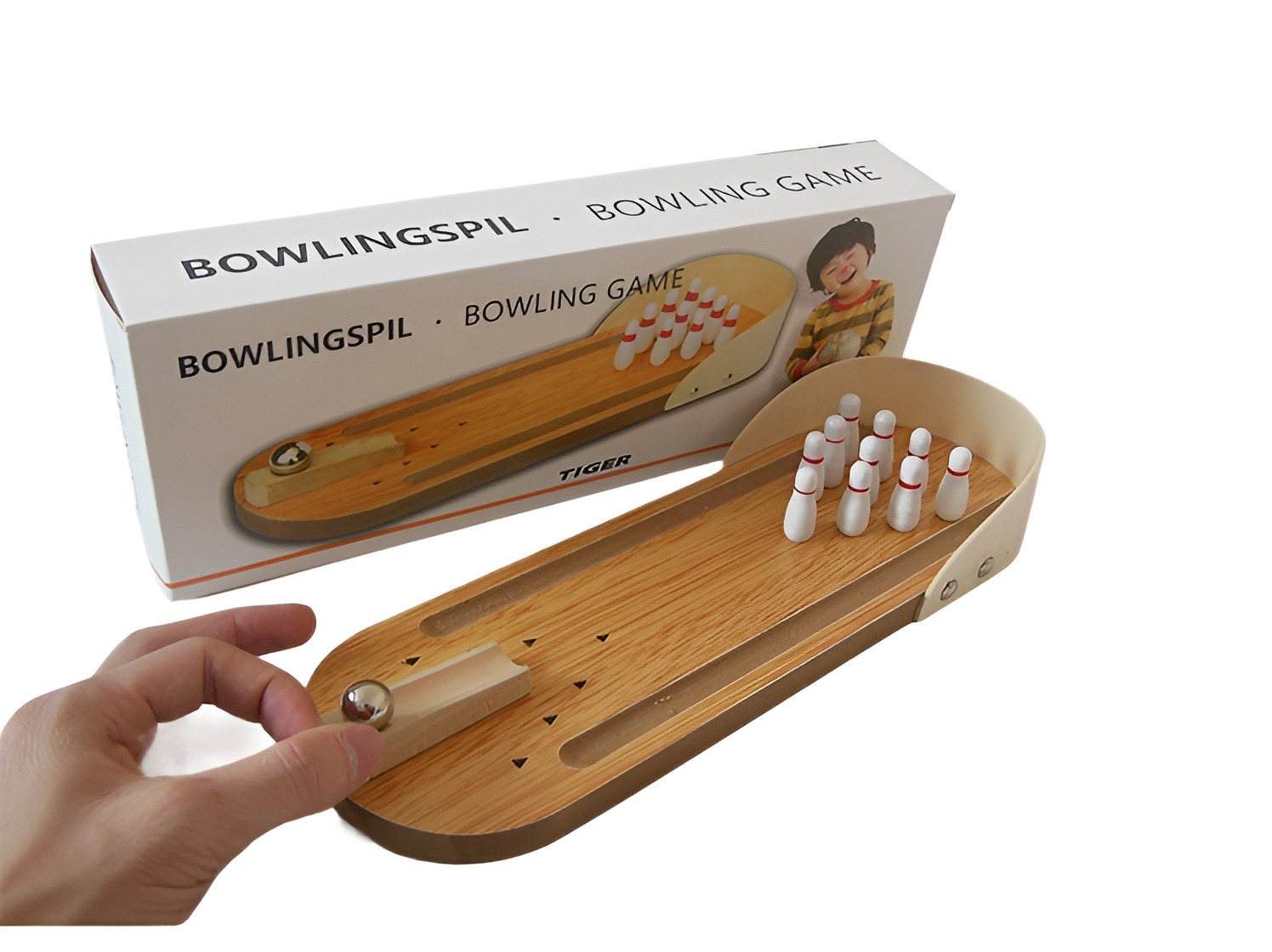 Strike Up Fun! Mini Wooden Bowling Set - The Perfect Indoor Activity ...