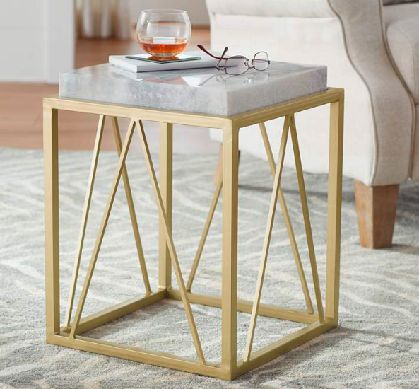 Decore To Adore Customize One Piece Julia 15 1/2″ Wide Gold Accent Gold ...