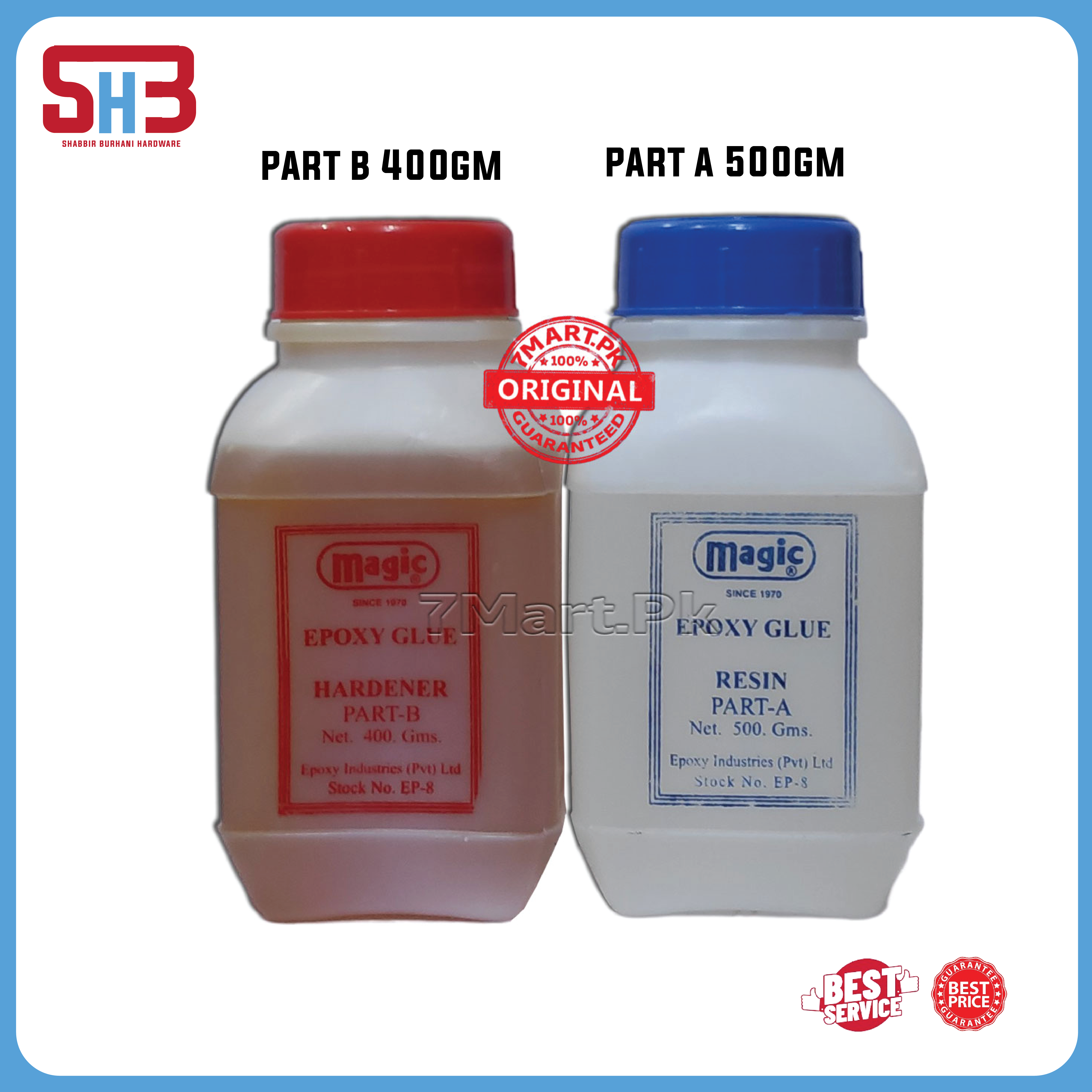 MAGIC EPOXY RESIN 1KG (PART B 400gm, PART A 500gm) | Daraz.pk