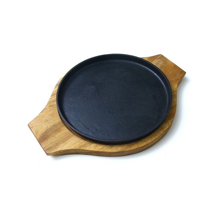 Cast Iron Sizzler 10" Plate Round, Krucible Kitchen, Sizzler plate with ...