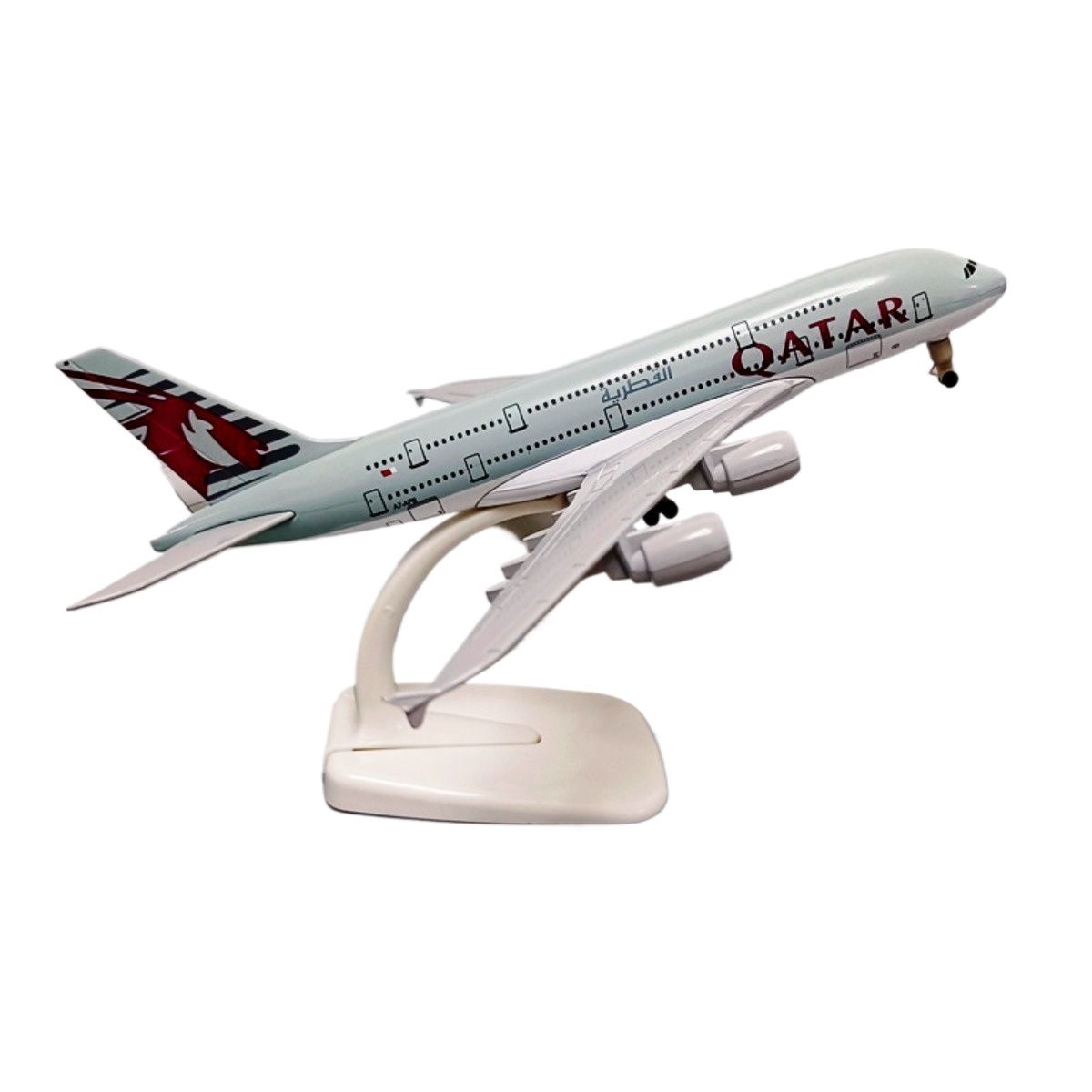 Qatar Airways A380 Metal 20 cm Aircraft model scal 1:400 with wheels ...