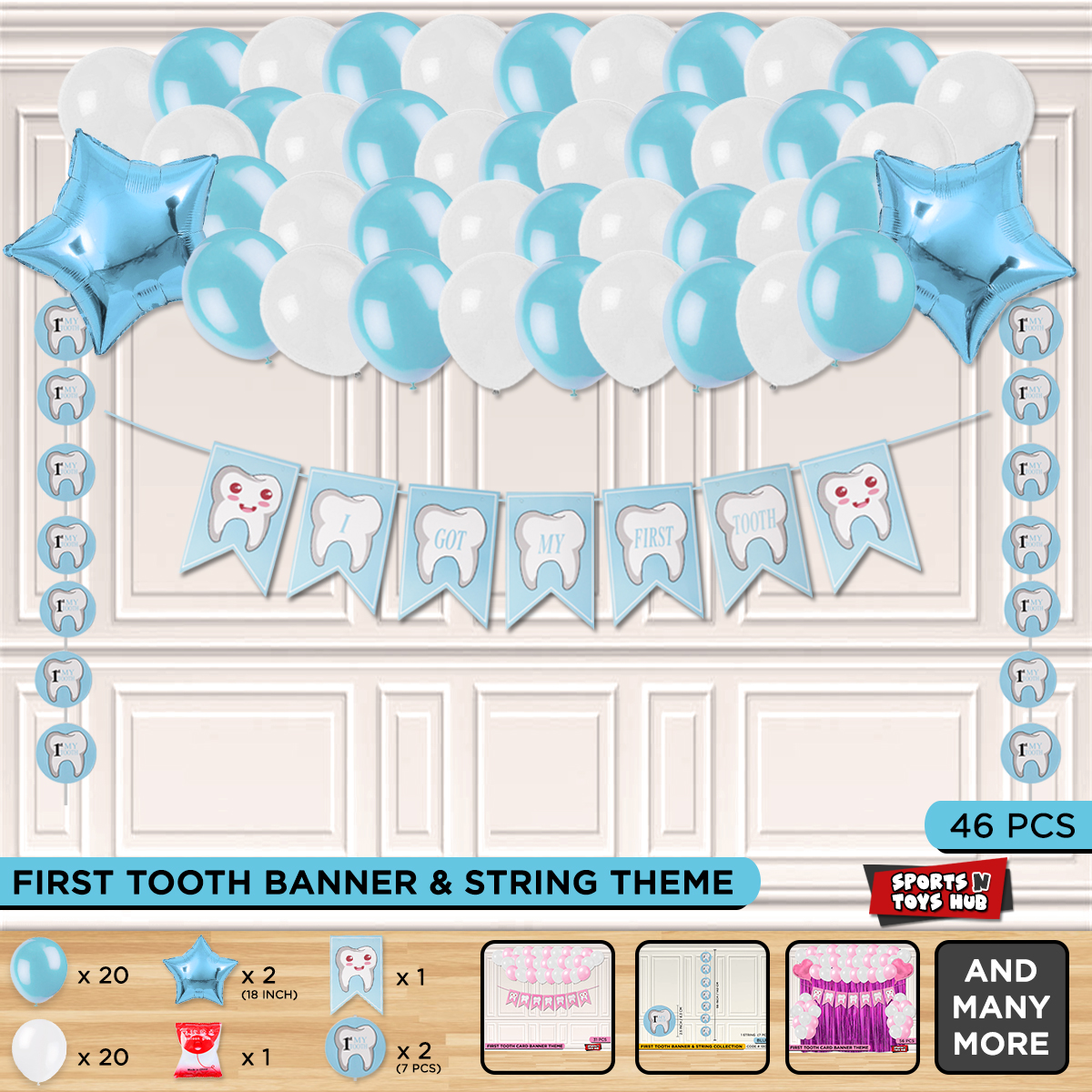 First Tooth Card Banner Theme Collections, Baby's First Teeth ...