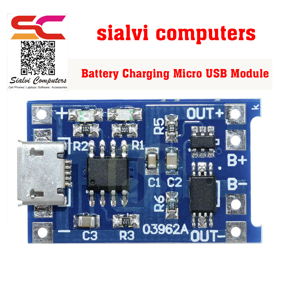 Battery Charging Micro USB Module 18650 Lithium Battery Charger Module ...