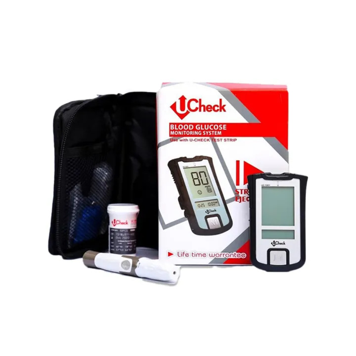 Ucheck Blood Glucose Sugar Test Machine Meter Kit Glucometer Diabates ...