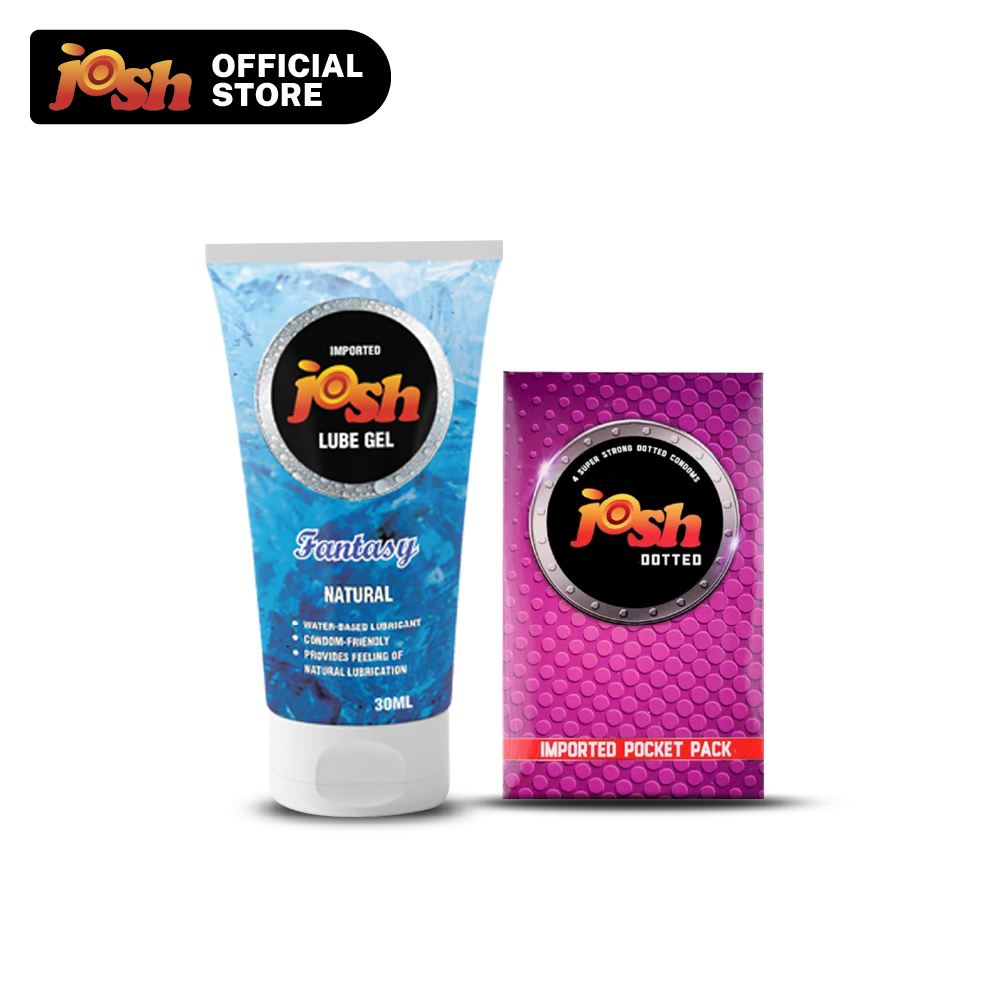 Josh Bundle Pack - Fantasy Lube with Dotted 3s Condom | Daraz.pk