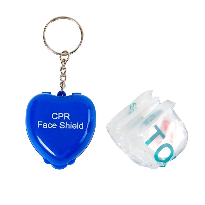 1PC CPR Mask CPR Face Shield For CPR Resuscitator With One-way Keychain ...