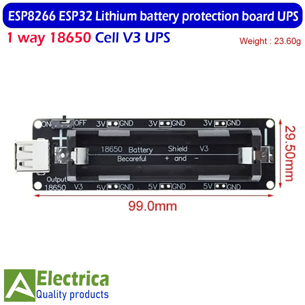 ESP32 ESP32S 18650 battery charge v3 5V UPS 18650 Battery for Arduino Wemos Raspberry Pi NodeMcu ...