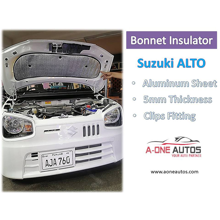 Suzuki Alto | Bonnet Insulator with Aluminum Sheet 5mm Thickness | Daraz.pk