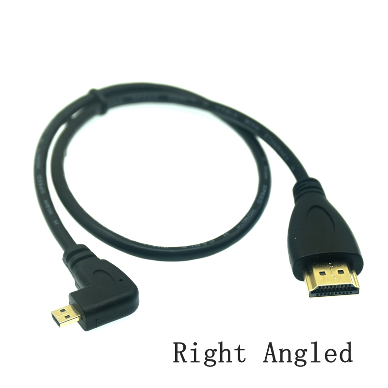 90 Degree Micro HDMI To HDMI-compatible UP/Left/Right Angle Micro HDMI ...