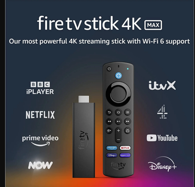 Amazon Fire TV Stick 4K MAX with Alexa Remote 100 % Original | Daraz.pk