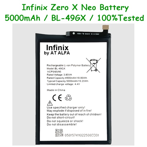 Infinix Zero X Neo Battery Battery Replacement BL-49GX Battery with ...