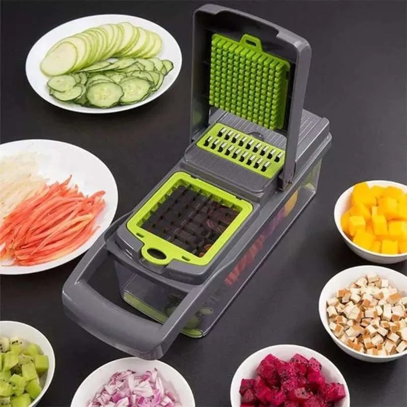 Vegetable Chopper, 14 in 1 Mandoline Vegetable Slicer, Food Chopper for ...