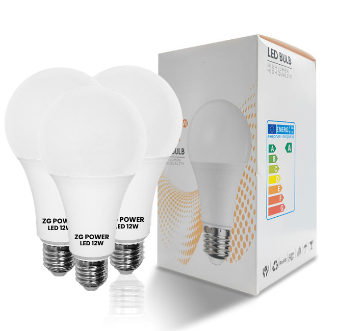 Pack of 3 LED Bulb - 12W ZG POWER LED Bulb Day Light E27 - Smart Energy ...