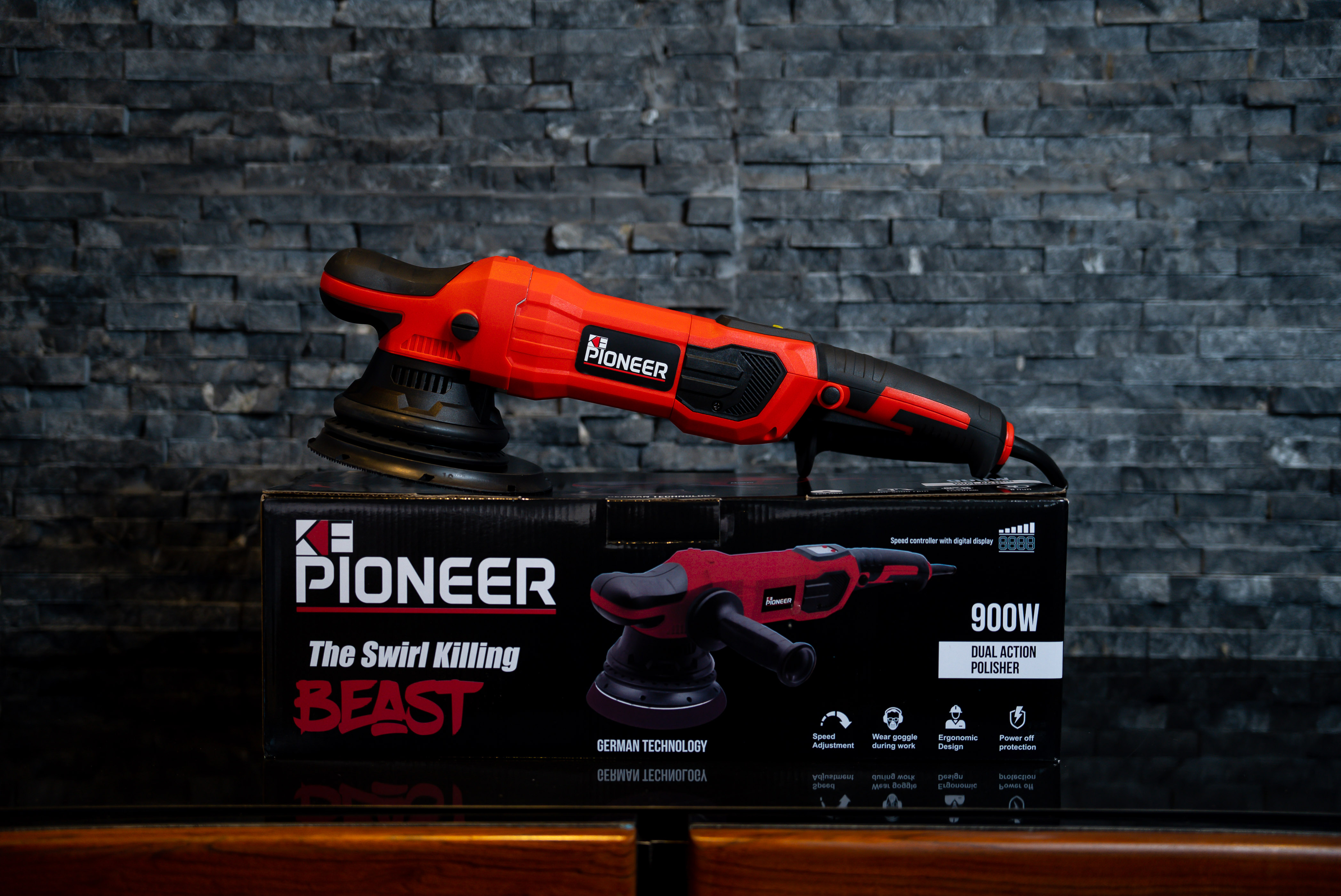 KE Pioneer The Swirl Killing Beast 21mm 6inch Dual Action Polisher With ...