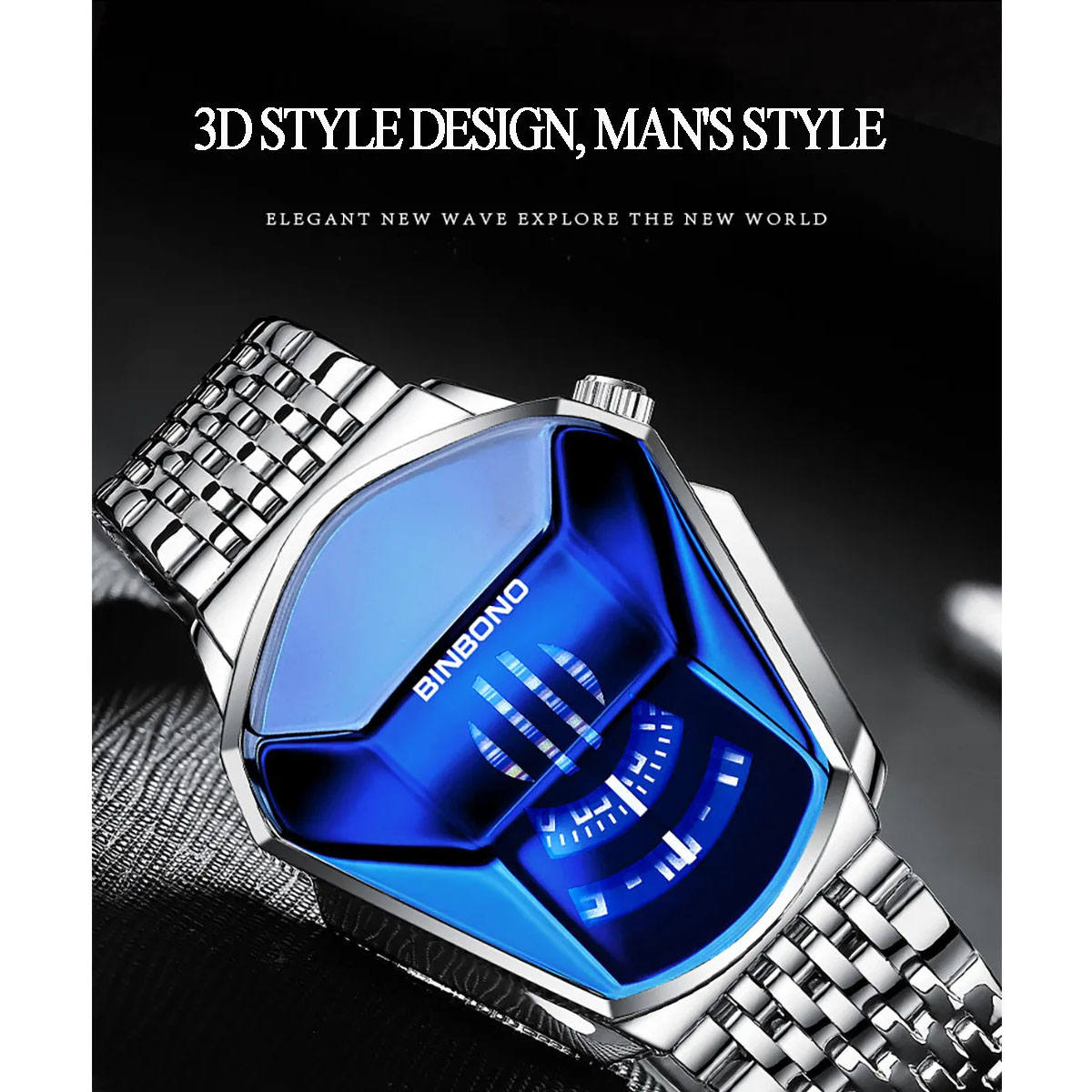 Stylish & Unique Chain Wrist Watch For Men and watch for Boys With Box ...