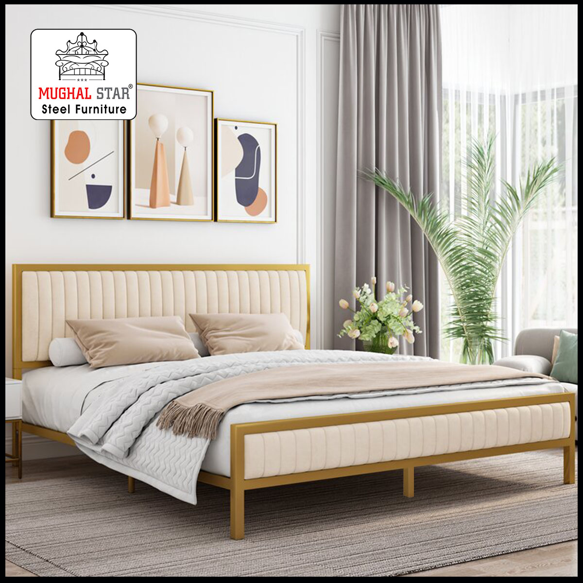Super Delux Bed, Iron Bed, Double Bed, Mughal Star Steel Furniture ...