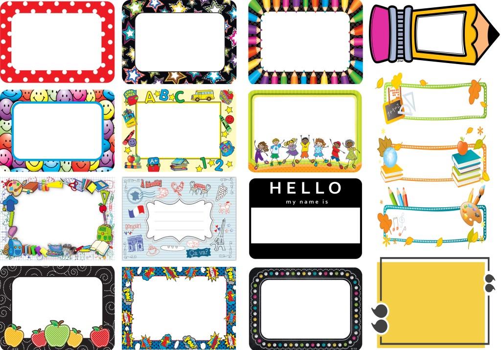 School Name Label Stickers Sheet I Label Stickers Sheet I Book and ...