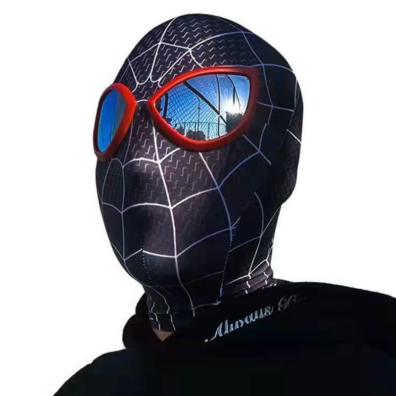 Spiderman Mask Costume Prop Iron Spider Gwen Miles Morales Cosplay ...