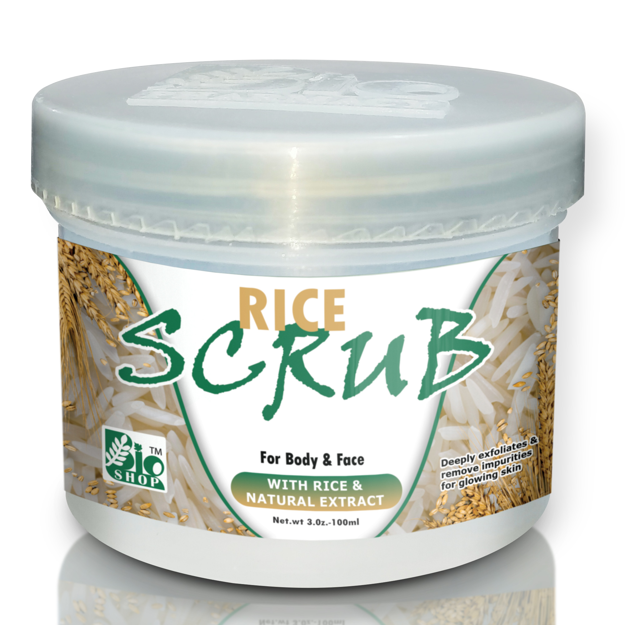 Rice Face Scrub Suitable for All Types Skin suitable for both Men ...
