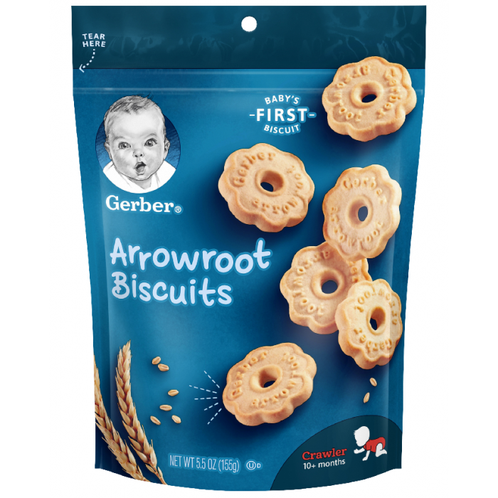 Gerbber Arrowroot Cookies Crawler 10+ months 155Gm | Daraz.pk