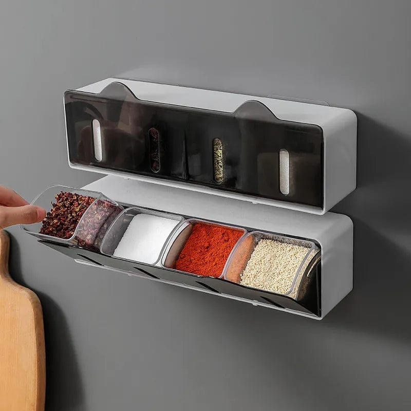 Seasoning Rack Kitchen Wall-mounted Spice Jar Household Integrated ...