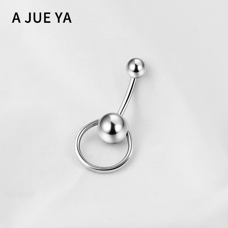 【Amazing Discounts】Titanium Navel Ring Navel Piercing Decoration Korean ...
