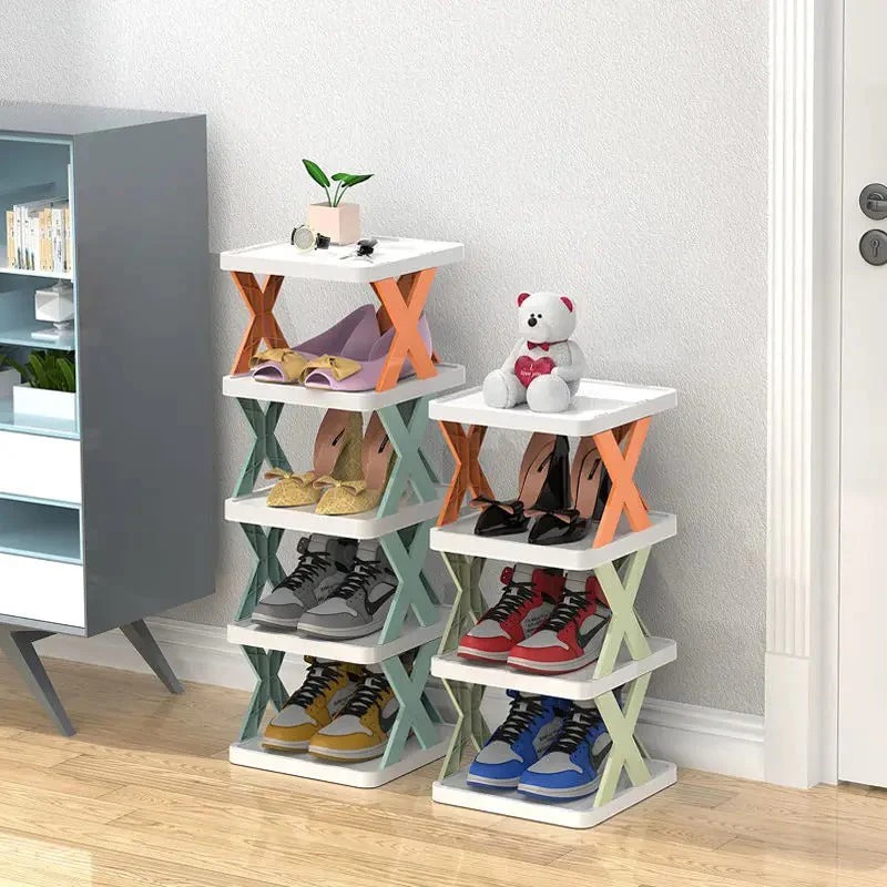 2 Layer High Quality Foldable X Shape Shoe Rack | Daraz.pk