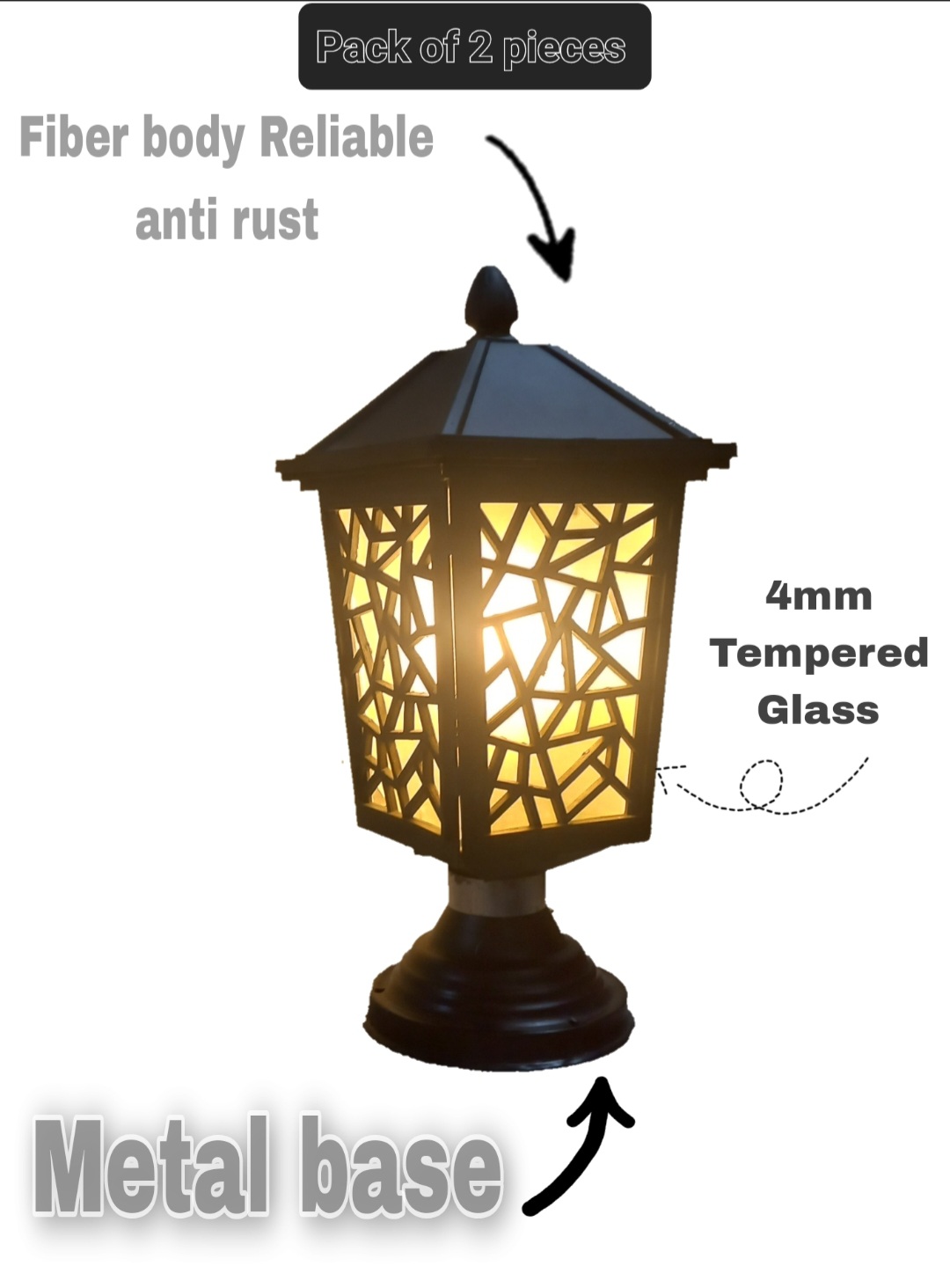 Gate light beautiful design led bulb flame bulb boundary wall | Daraz.pk