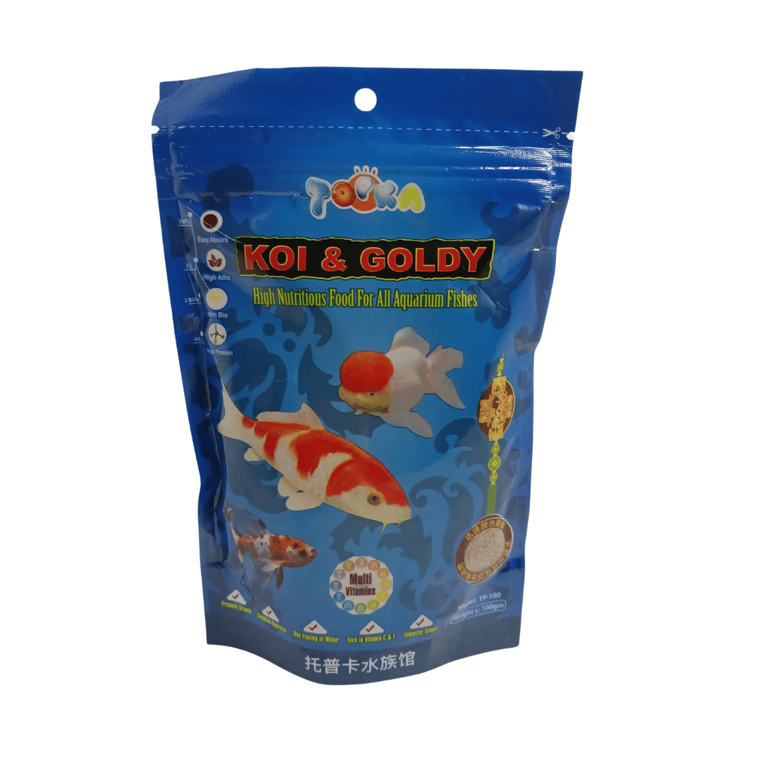Koi & Goldy - 100g Fish Food - Blue Color | Daraz.pk