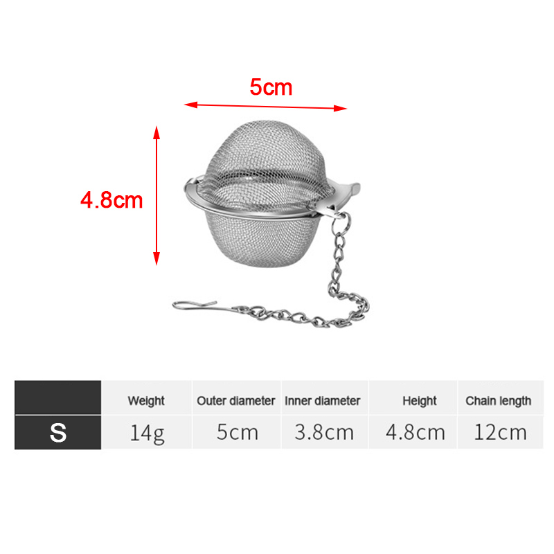 Stainless Tea Infuser Sphere Locking Spice Tea Ball Strainer MeshTea ...