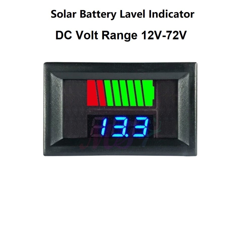 Battery Charge Level Indicator DC 12V-72V for Lithium Battery Capacity ...